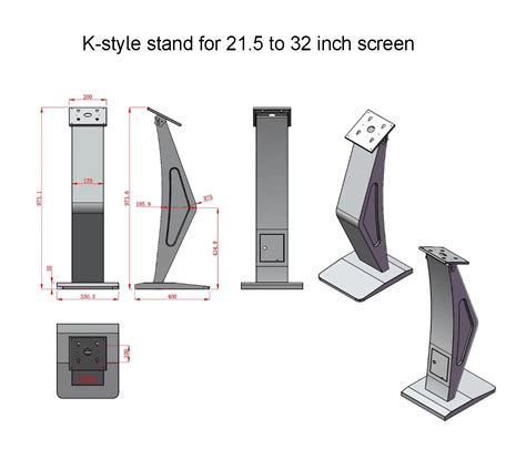 185 Inch Interactive Lcd Display Monitor Touch Screen Kst Shaped