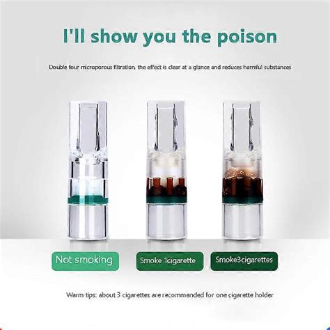 100pcs Disposable Tobacco Cigarette Filter Smoking Reduce Tar