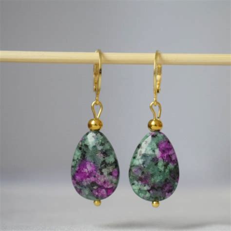Ruby Zoisite Stone Etsy