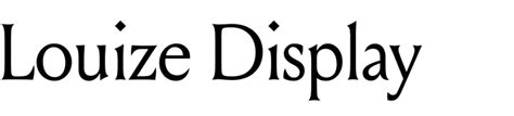 Louize Display In Use Fonts In Use