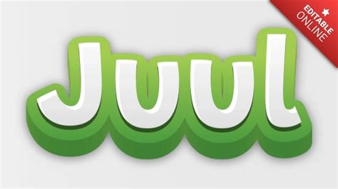 Juul Nutrition 3d Text Effect Generator