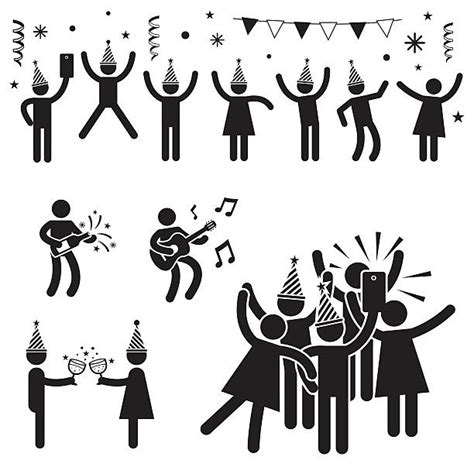 Celebrate Clipart Black And White