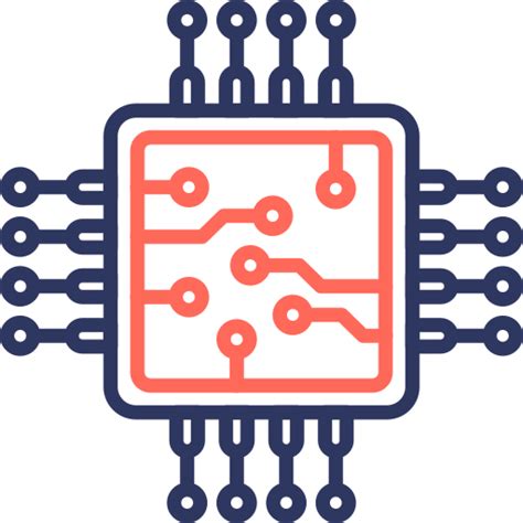 Microprocessor Generic Color Outline Icon Freepik