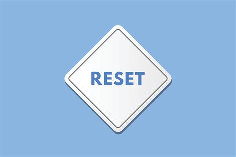 Reset Text Button Reset Sign Icon Label Sticker Web Buttons 17065418