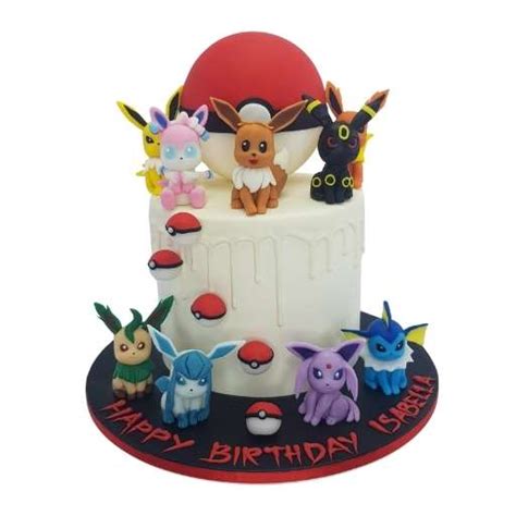 Pokémon Eevee Evolution Cake