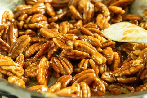 Homemade Maple Glazed Pecans Contained Cuisine