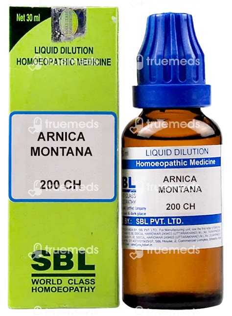 Sbl Arnica Montana 200 Ch Dilution 30 Ml Uses Side Effects Dosage