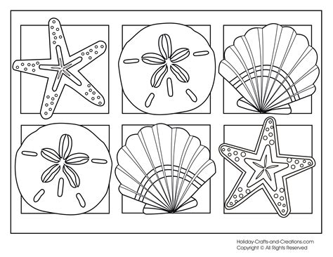 Seashells Coloring Pages