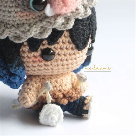 Inosuke Demon Slayer Amigurumi Crochet Doll Pattern Medaami Patterns