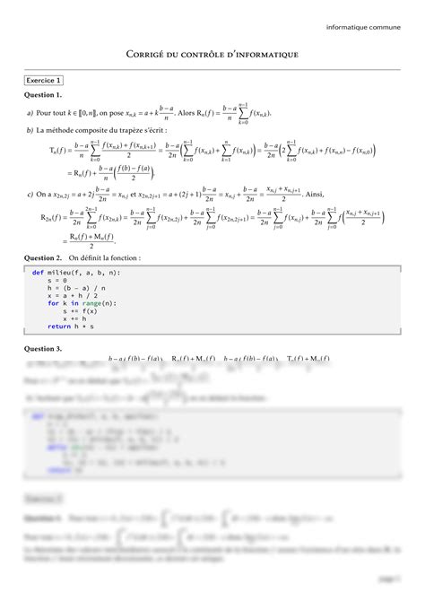 Solution Devoir 4 Analyse Numerique Corrige Studypool
