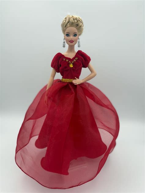 Barbie Doll Red Dress Etsy
