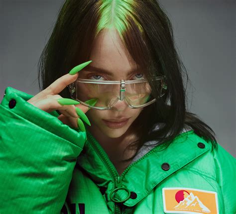 Billie Eilish Wallpaper Billie Eilish Green Wallpapers Wallpaper My Xxx Hot Girl