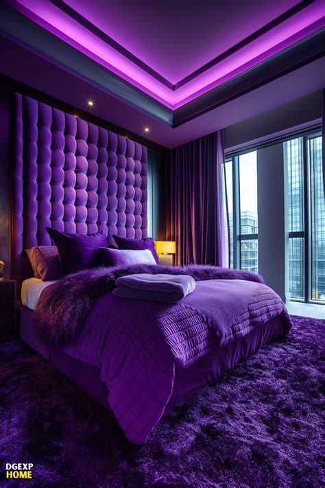 Purple Bedroom Pictures 400 Purple Interiors Elegant And