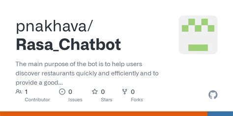 Github Pnakhavarasachatbot The Main Purpose Of The Bot Is To Help