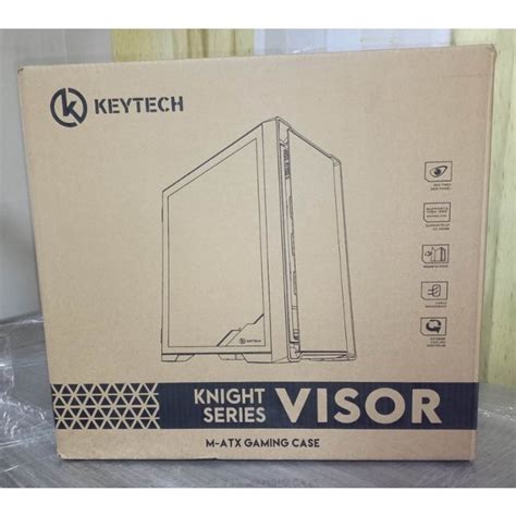 Ketech Visor Gaming Case Black Bnew Gaming Computer Casing Shopee Philippines
