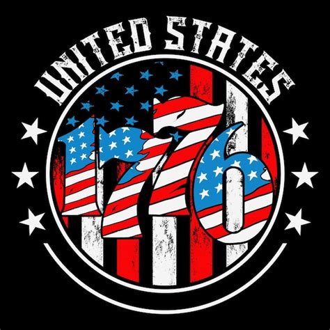 Premium Vector 1776 United States Flag Usa Tshirt Design Design