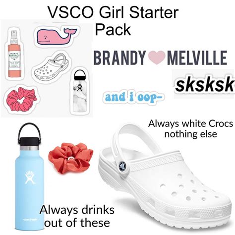 Basic Vsco Girl Starter Pack Rstarterpacks