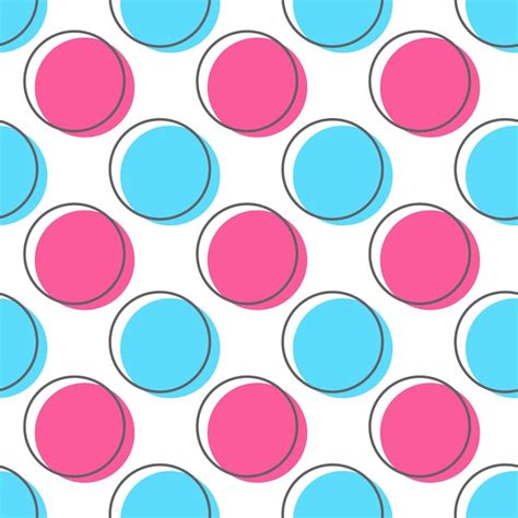 Premium Vector Pattern Flat Line Candy Circles
