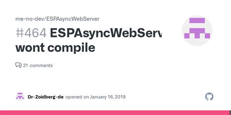 ESPAsyncWebServer Wont Compile Issue Me No Dev ESPAsyncWebServer GitHub