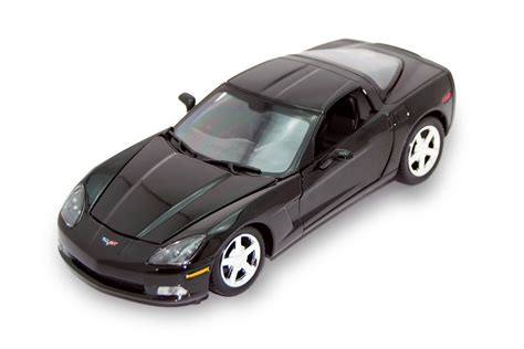 2005 Chevy Corvette C6 Hardtop Black Showcasts 77270bk 124 Scale
