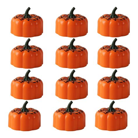 12 Pack Mini Plastic Pumpkins For Halloween Decorations Fall Decor