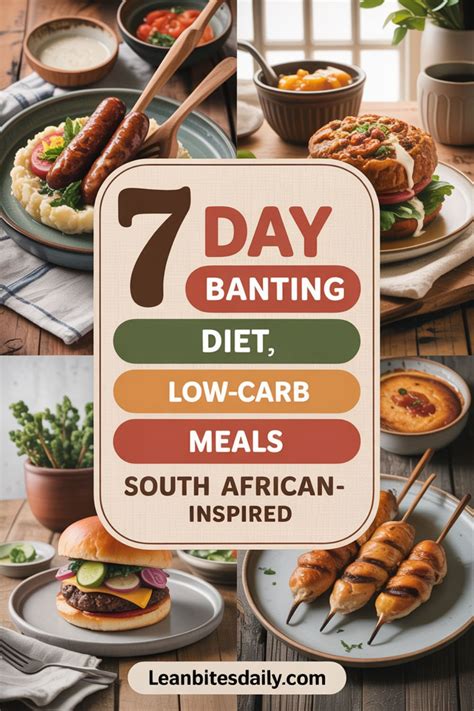 7 Day Banting Diet Plan Low Carb South African Inspired Meals