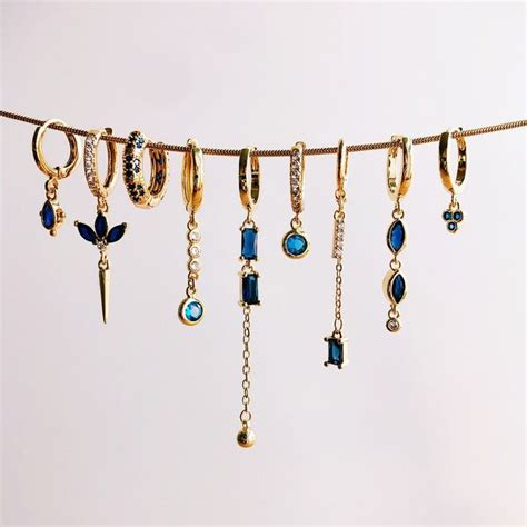 Oorbellen Iris Blauw Blue Earrings Fun Earrings Earrings