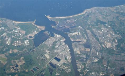 River Tees Mouth From The Air © Thomas Nugent Cc By Sa 2 0 Geograph