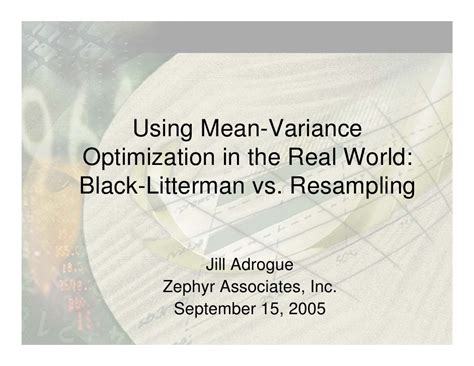 Black Litterman Python Olqlero