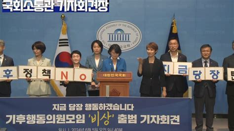 민주당 이소영 의원더불어민주당 기후행동의원모임 비상 출범 기자회견 Youtube