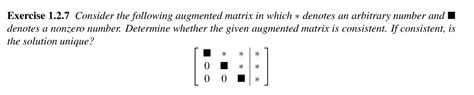 Solved Exercise Consider The Following Augmented Chegg