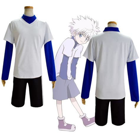 Japan Anime Hunter×hunter Killua Zoldyck Cosplay Costume Uniform Suit