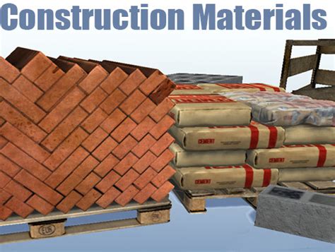 Building Materials 3d 산업도구 Unity Asset Store