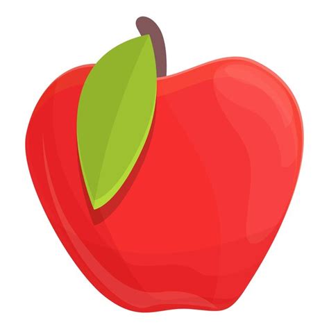 Premium Vector Protein Red Apple Icon Cartoon Of Protein Red Apple