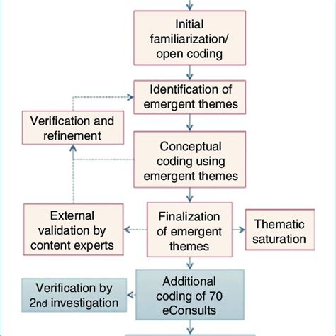 Flow Diagram Illustrates The Qualitative Analysis Process Including