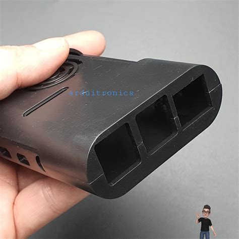 raspberry pi 4b shell case box black กล่อง เคส raspberry pi 4 สีดำ