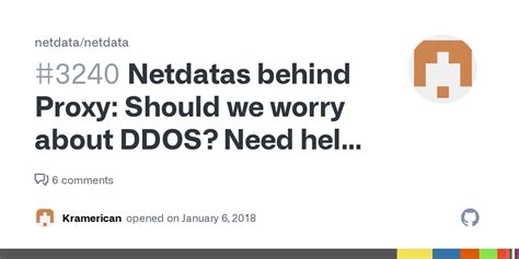 netdatas behind proxy should we worry about ddos need help