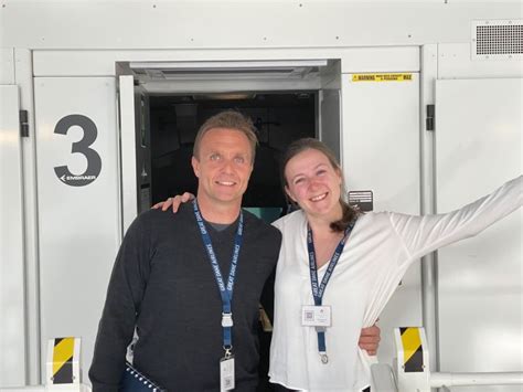 Congratulations To Daniel Wechter And Sanne Jakobsen For Passing Their Skill Test On The Embraer
