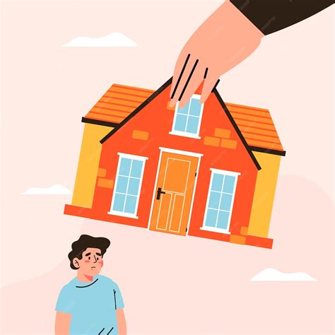 Free Vector Hand Drawn Shortage Of Affordable Housing Illustration