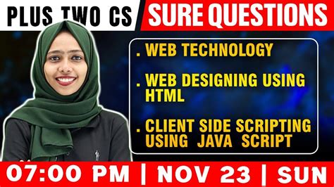 Plus Two Computer Science Chapter 456 Sure Questions Exam