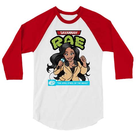 Savannah Rae Savannah Rae Tmnt” 34 Sleeve Raglan Shirt Brainbuster Tees