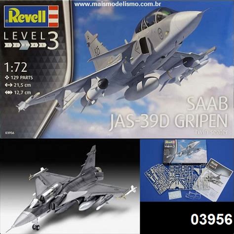 Revell Plastimodelismo Saab Jas39d Gripen Kit Para Montar Level3