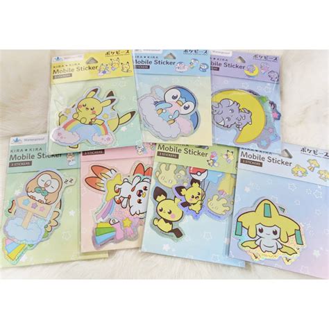 💥現貨在台💥日本 正版 Pokepeace 閃亮 防水貼紙 3入 寶可夢 皮卡丘 炎兔兒 波加曼 木木梟 基拉祈 妙喵 蝦皮購物