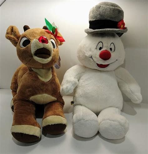 Build A Bear Rudolph The Red Nosed Reindeer Frosty The Snowman Plush