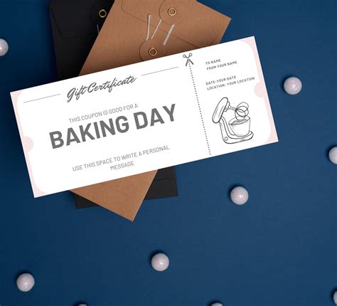 Baking Day Coupon Editable T Baking Coupon Template Canva Baking