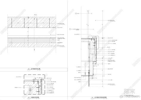 电动玻璃挡烟垂壁玻璃拦杆扶手节点施工图下载【id1143194411】知末案例馆