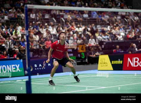 Lu Guang Zu Of China In Action During The Singles Match Between Lu Guang Zu And Ng Tze Yong