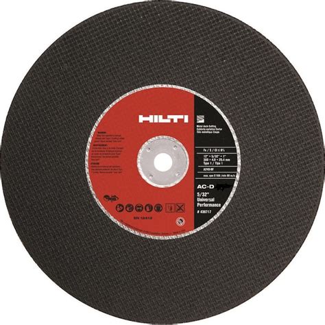 Hilti 14 In X 532 In X 787 In Type 1 No Teeth Abrasive Metal Deck