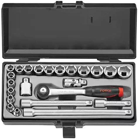 Force 3232 23pc 38 6pt Flank Socket Set Eezee