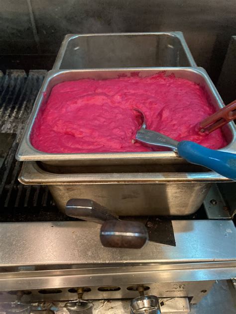 Confit Red Beet Mashed Potatoes Turned Out Magical Lol R